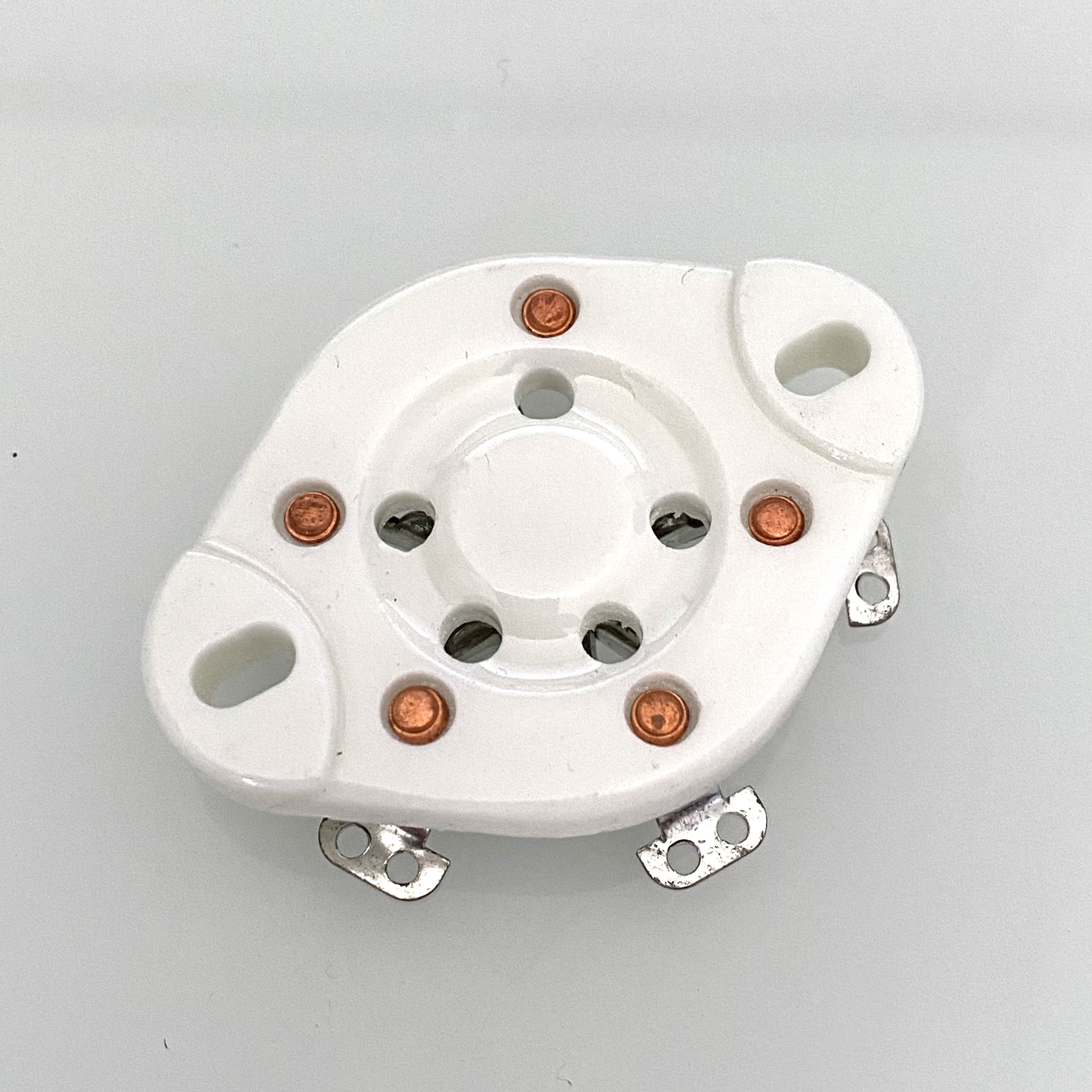 Buy 5 sprong UX5 tube socket ceramic (807 EU7 24 27 37 46 47 56 76 ...