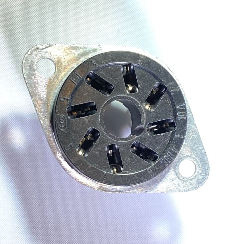 Schurter Tube socket 8 pins Octal (6V6GT, 6L6, EL34) – NOS Tube sockets ...