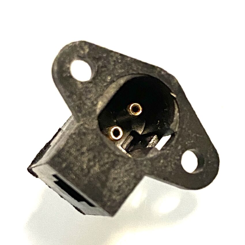 Grundig 2 pins DC connector + switch chassis part – NOS Vintage radios ...